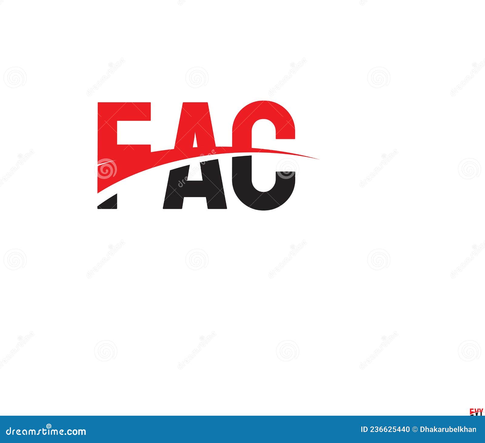 FAC Letter Initial Logo Design Vector Illustration Stock Vector ...