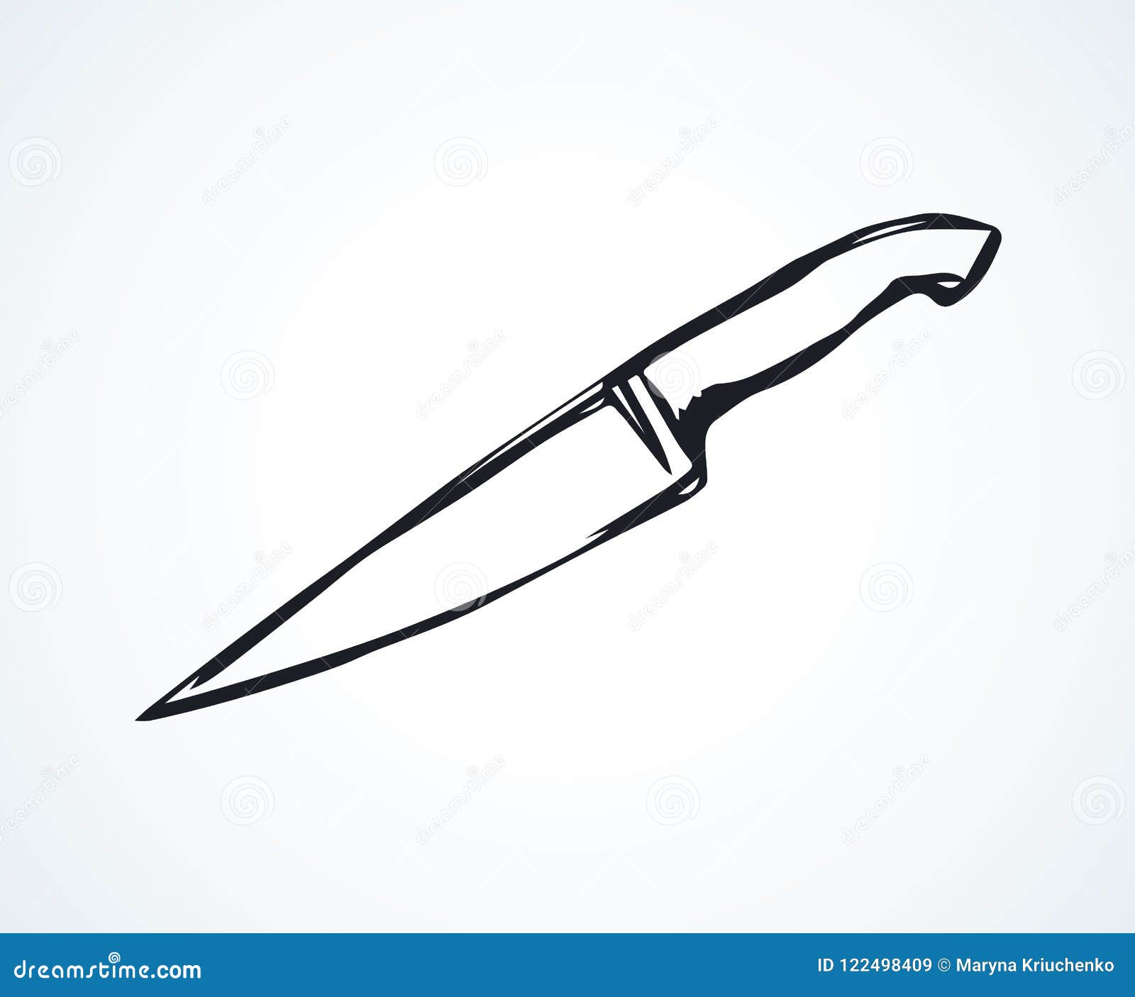 Faca Desenho do vetor ilustração do vetor. Ilustração de afiado - 122498409