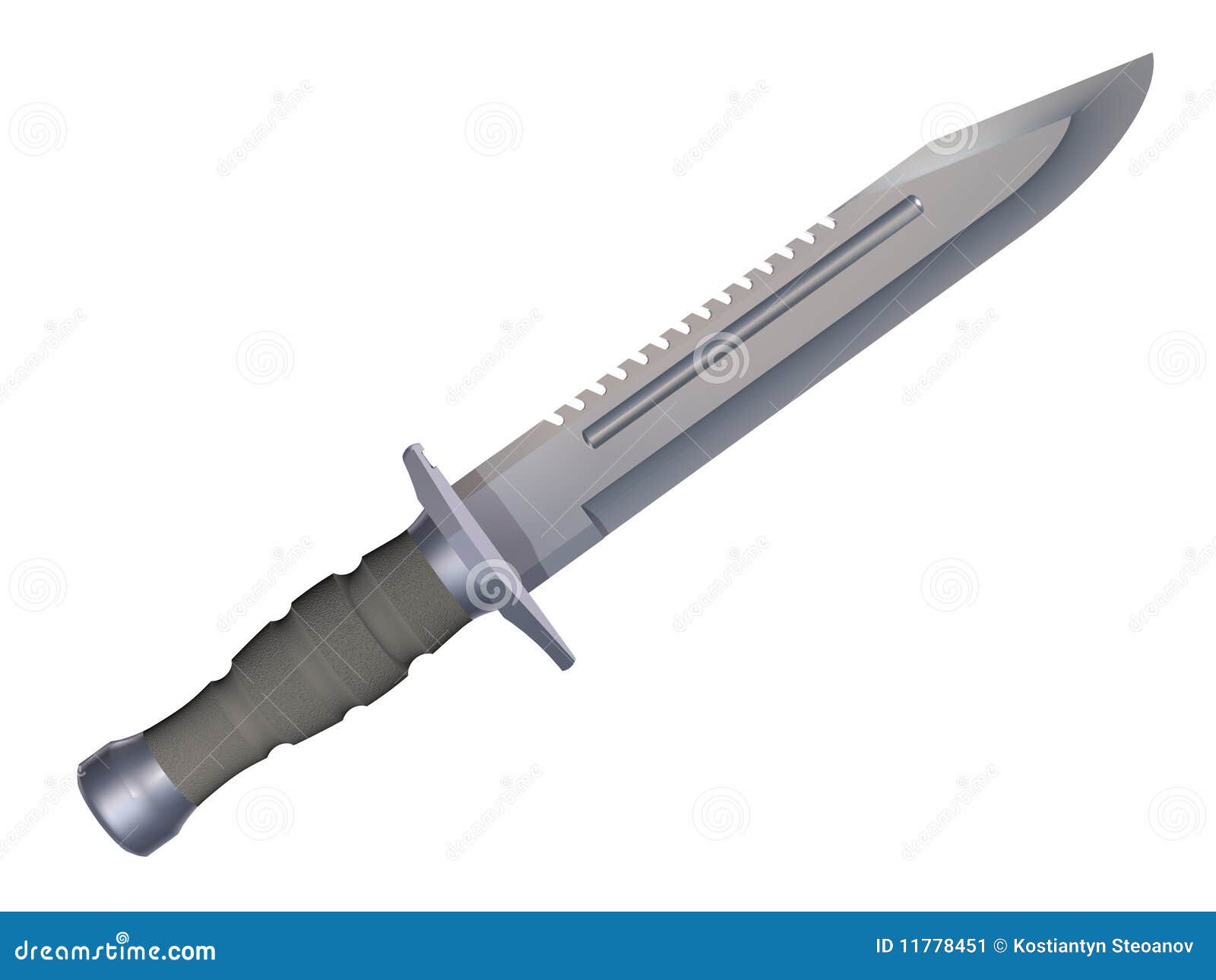 Faca Militar. Arma Lisa. Lâmina. Ilustração Stock - Ilustração de corte ...