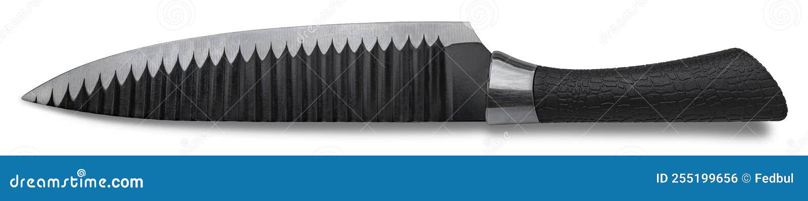 Faca Preta Profissional Especial Isolada Em Branco Foto de Stock ...