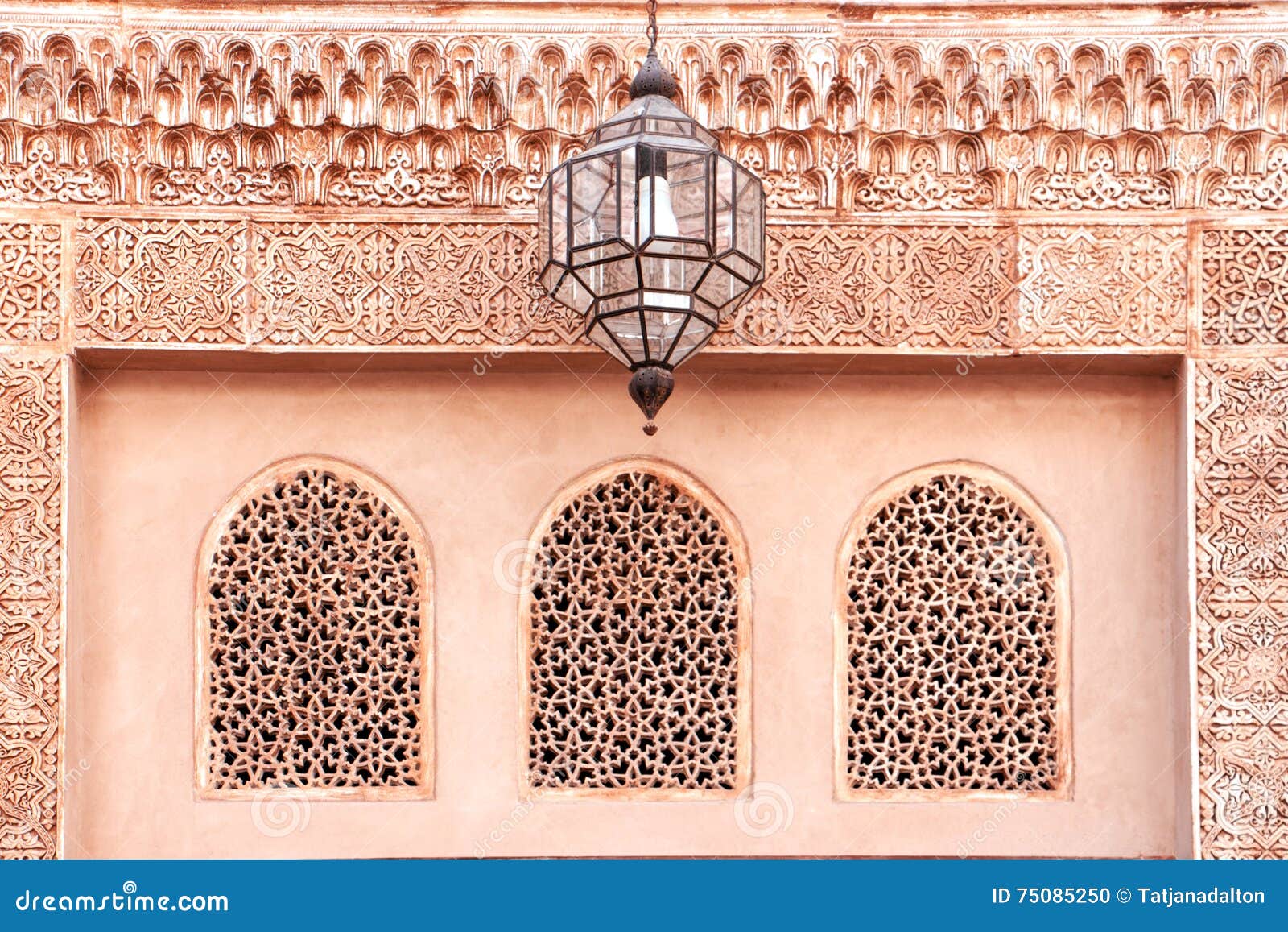 Arabic Ornament Pattern Texture On The Doors Stock Photography ...