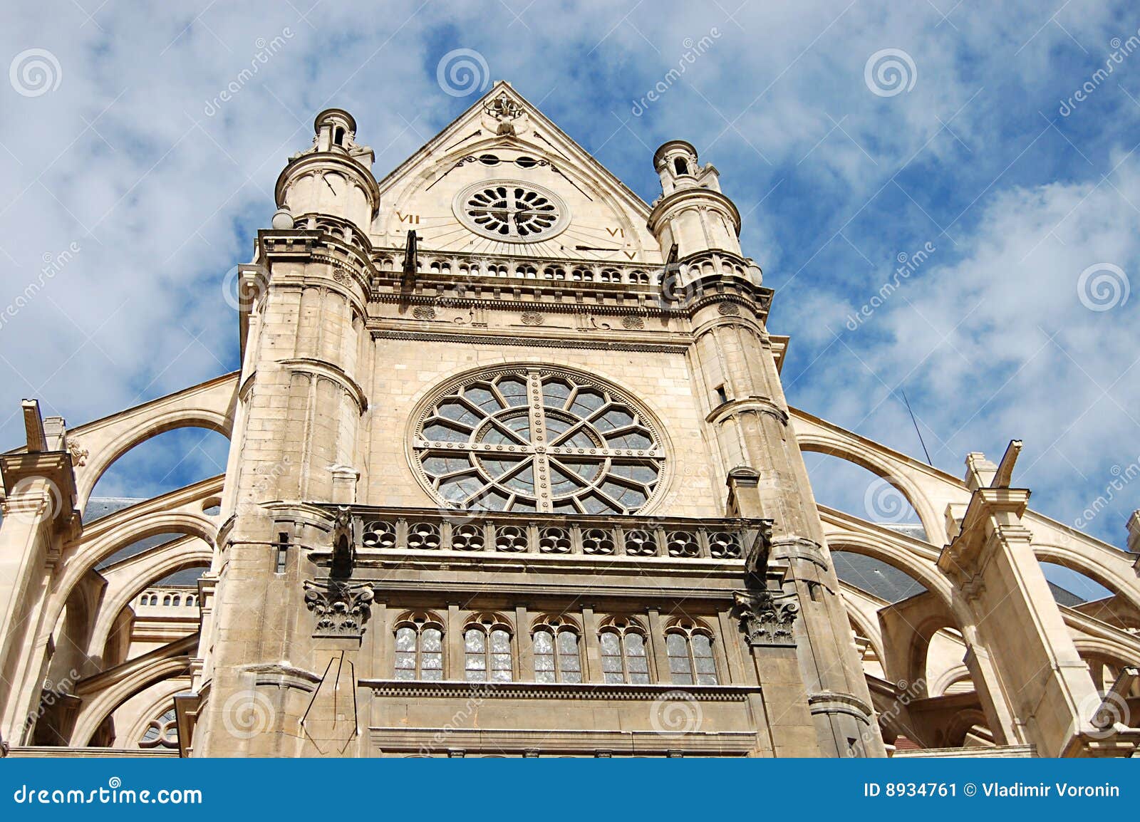 Facade of an Ancient Cathedral Stock Image - Image of sculpture ...
