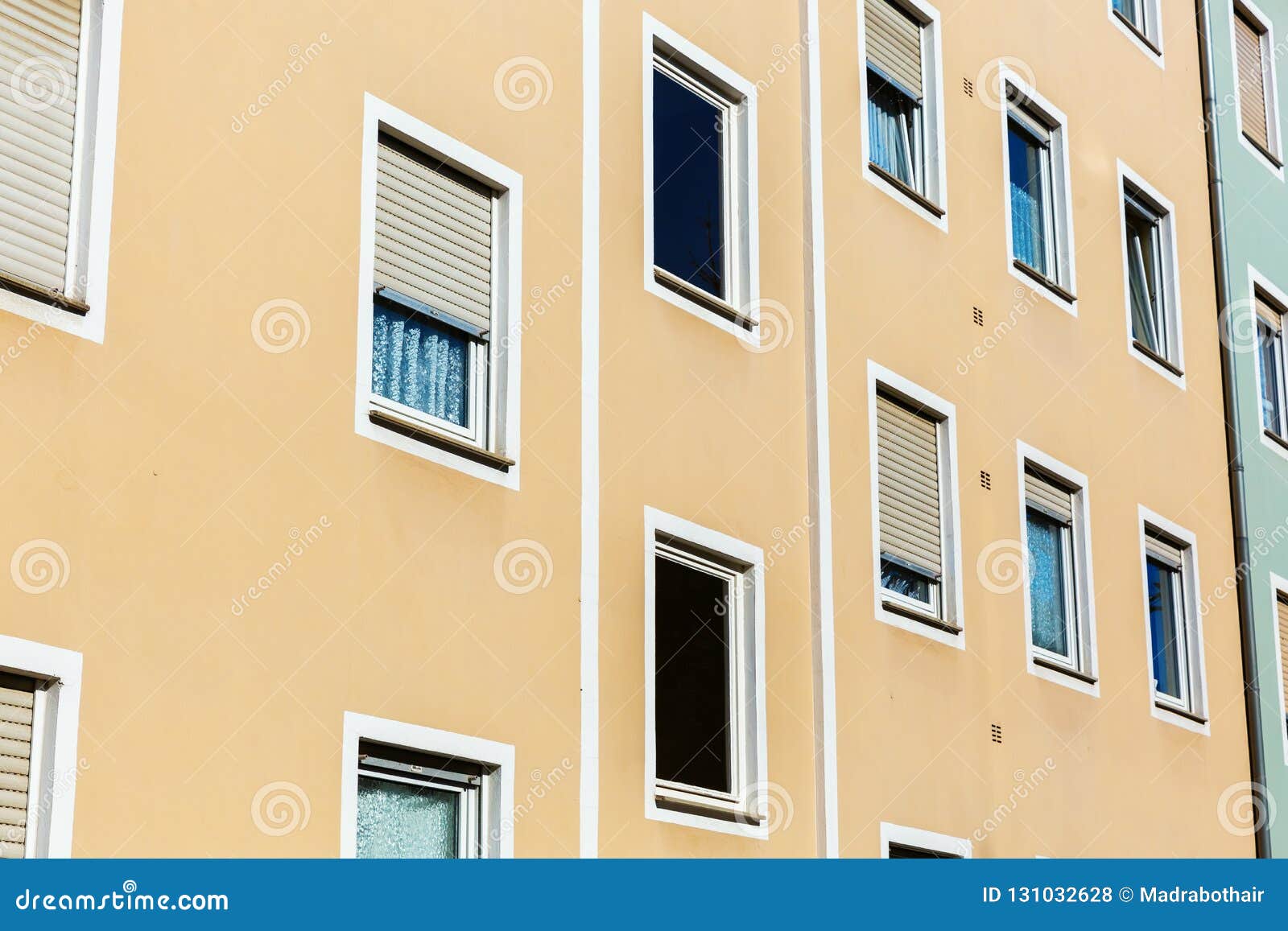 Facade of an Apartment Block Stock Photo - Image of exterior, dwelling ...