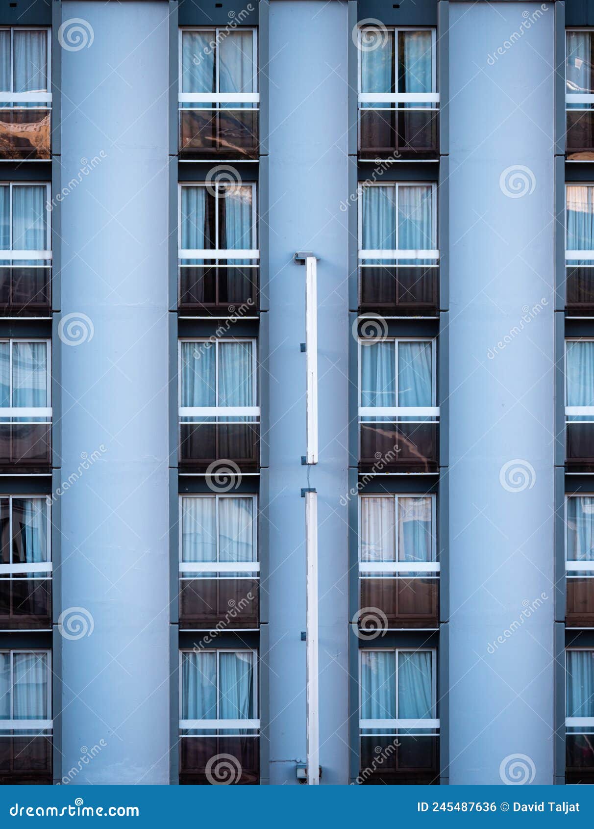 Facade of Apartment Building Stock Photo - Image of rental ...