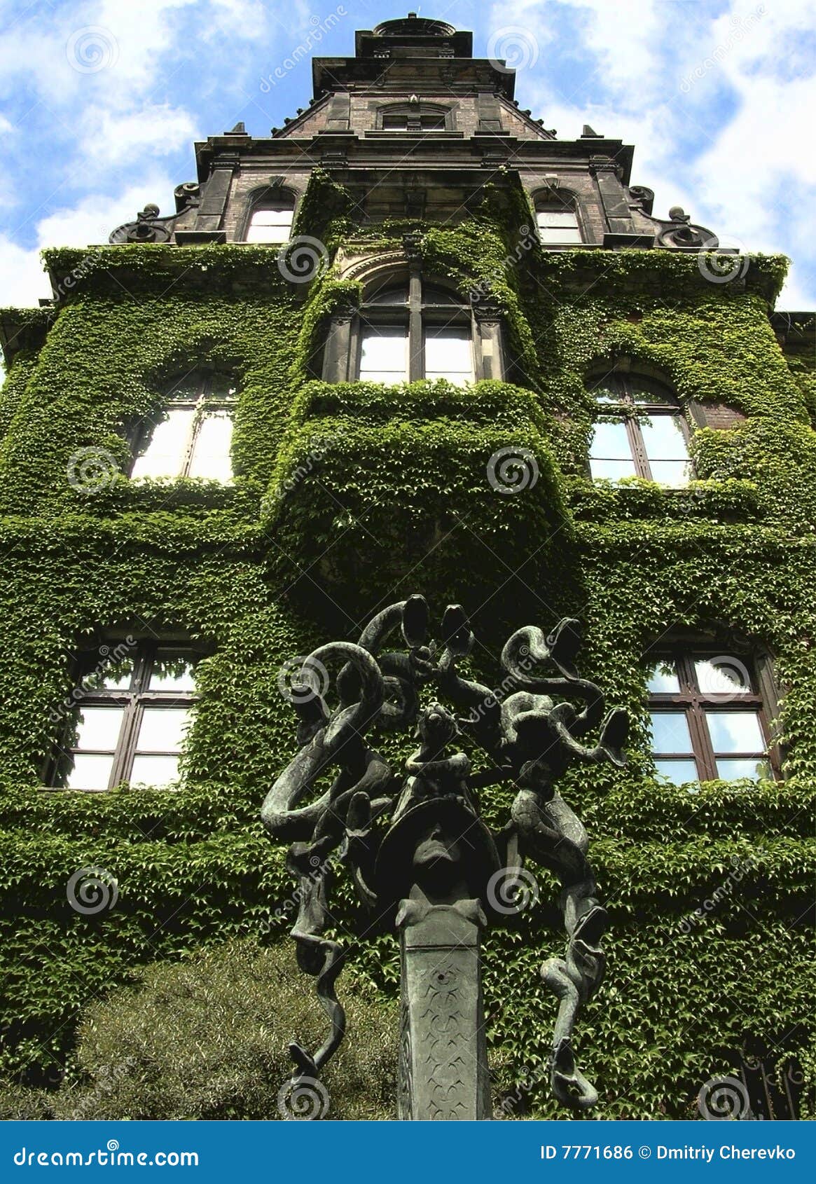 Facade of the Art Museum in Vroclav Stock Photo - Image of clouds ...