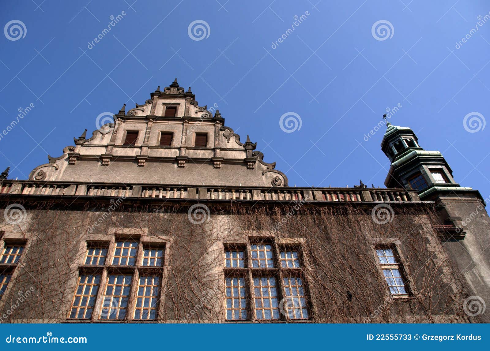 Facade Assembly Hall University in Poznan Stock Image - Image of ...