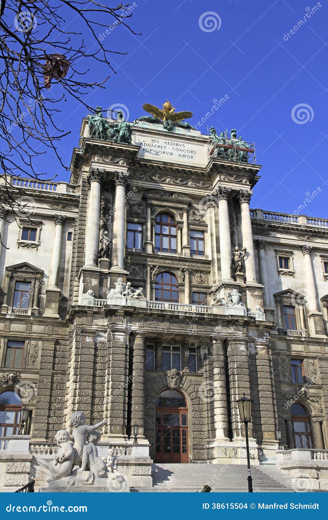 Facade of the Austrian National Library Stock Photo - Image of europe ...