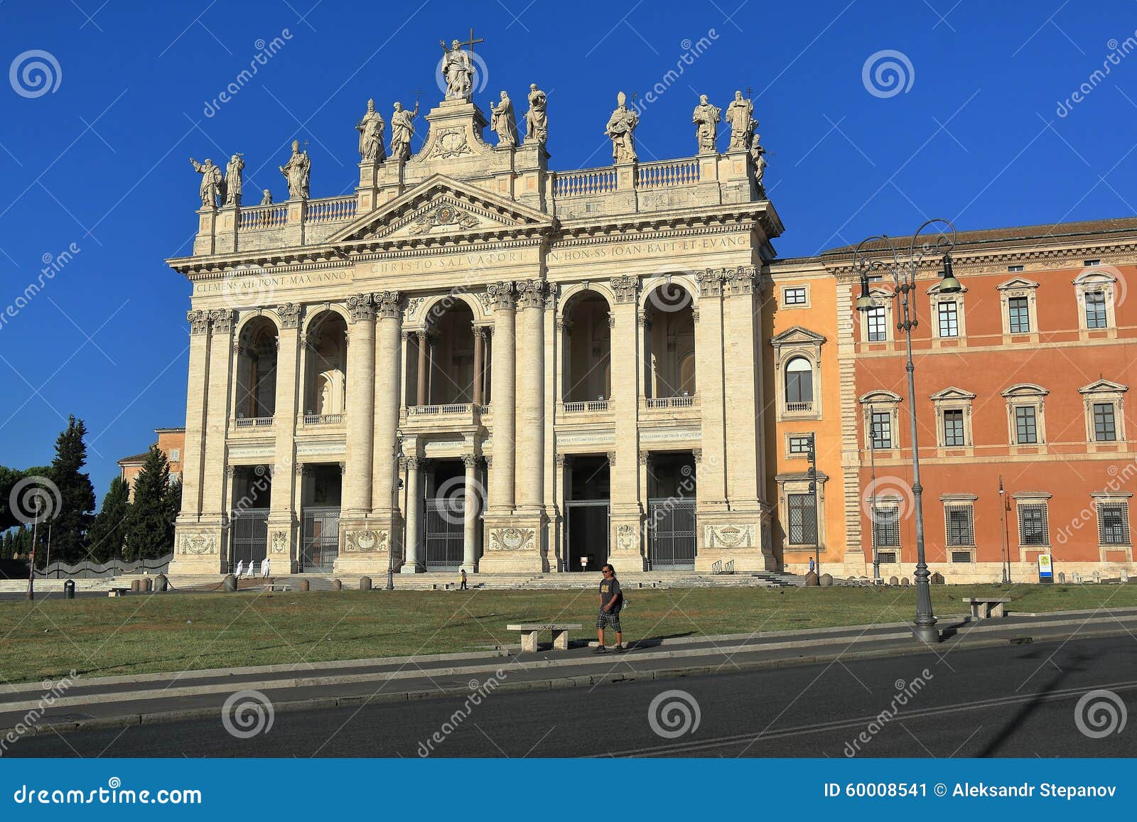 Facade of the Basilica of St. John Lateran in Rome Editorial Photo ...