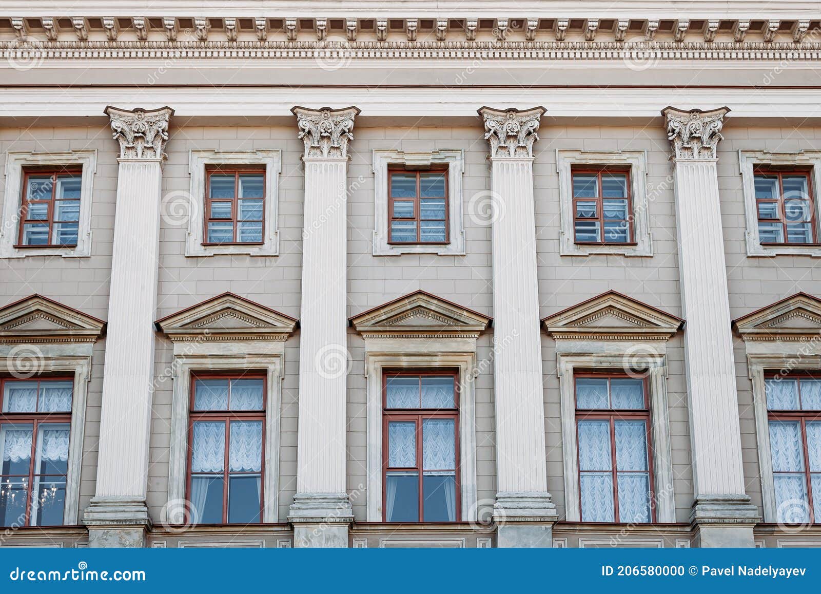 Facade of a Beautiful Old European Building. Beautiful Architecture ...