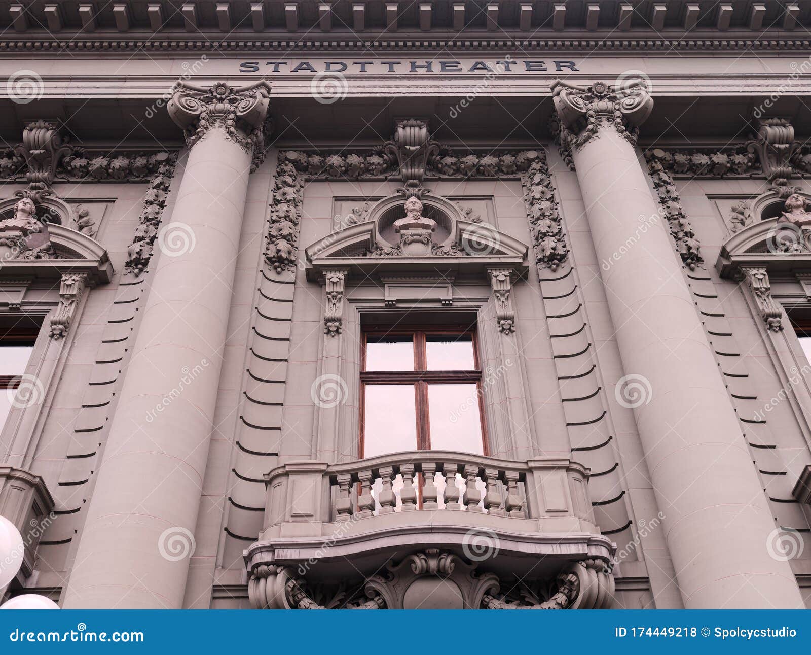Facade of the Bern Theatre in Bern, Switzerland Stock Photo - Image of ...
