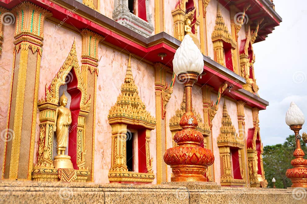 Facade of buddhist temple stock photo. Image of religion - 18812390