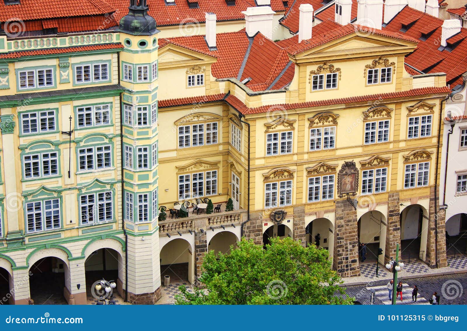 The Facade of Building in the Classical Style. Classic European Stock ...