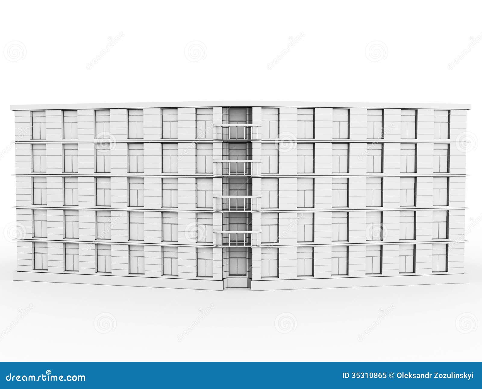 The Facade of the Building of Gray #1 Stock Image - Image of facade ...