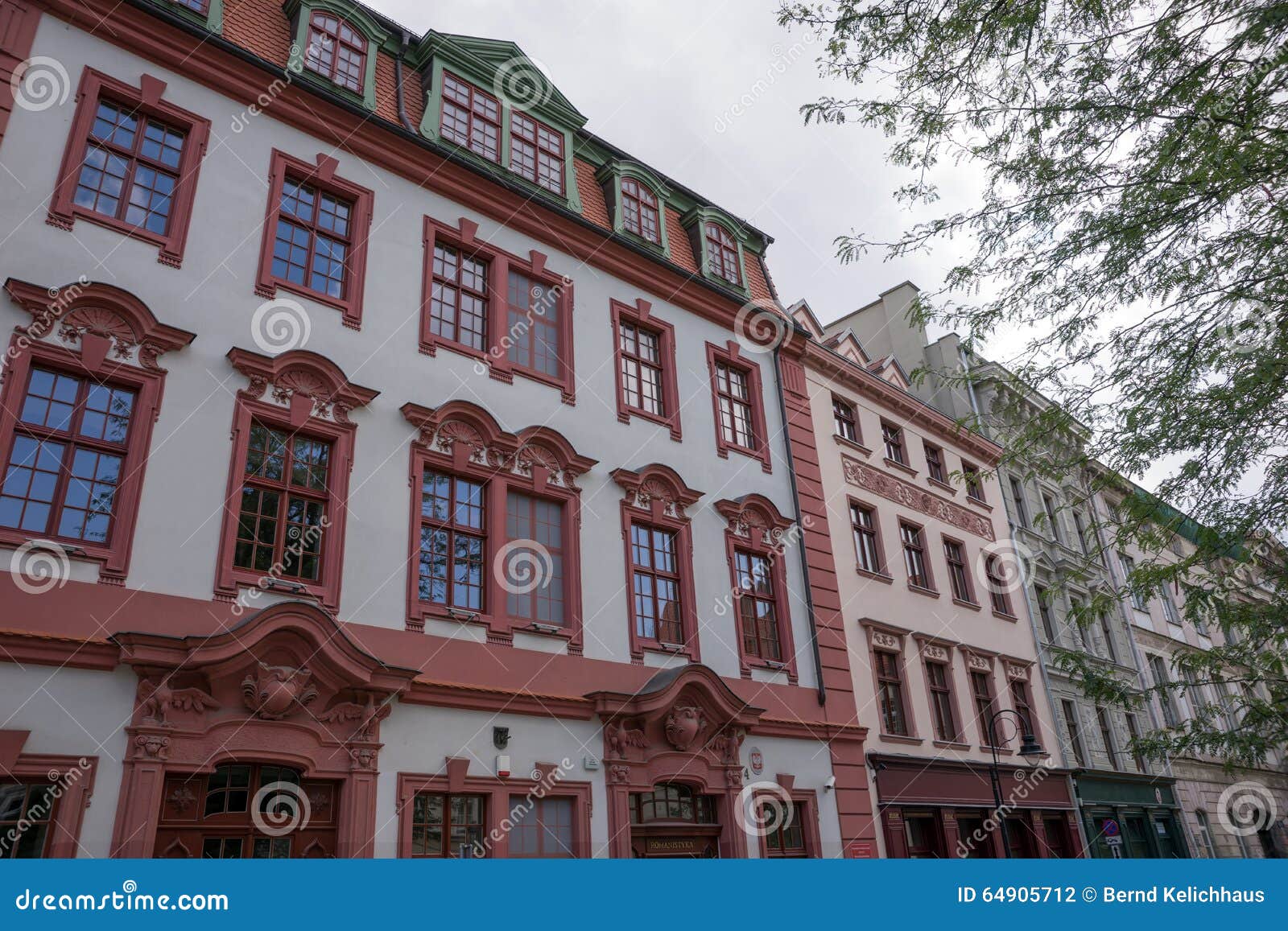Facade of Building on the Old Square in Wroclaw Stock Photo - Image of ...