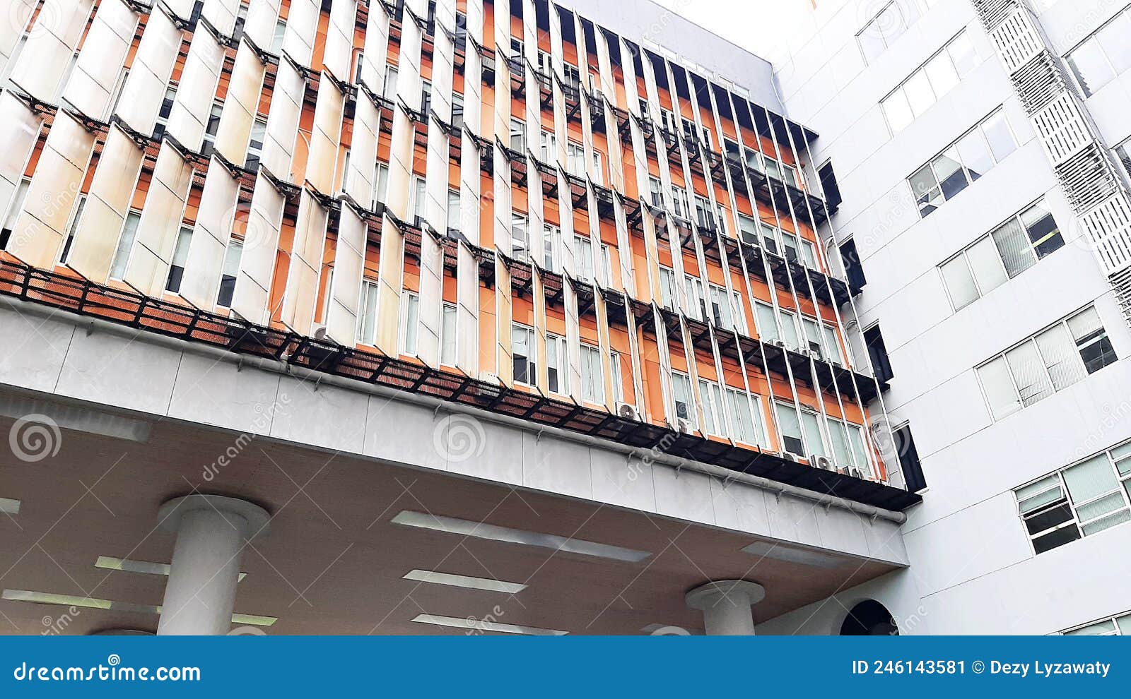 Facade Building - Repetition Stock Image - Image of stadium, fasad ...