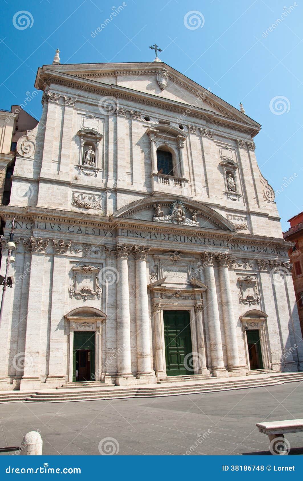 Facade of the Building in Rome, Italy. Stock Photo - Image of roma ...