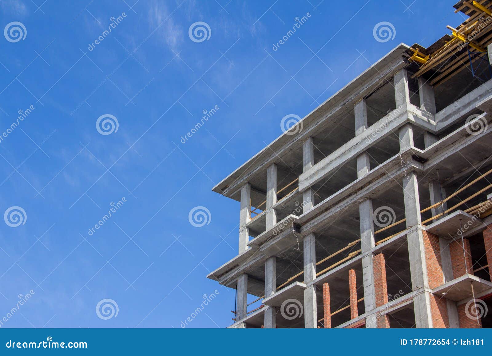 Modern Multi-storey Construction Site Stock Photo - Image of ...