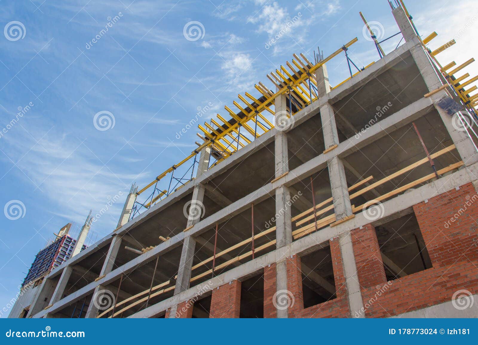 Modern Multi-storey Construction Site Stock Photo - Image of ...