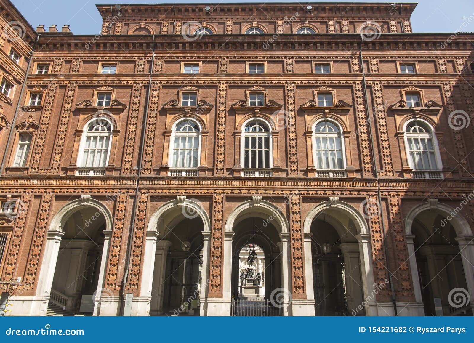 Facade of the Carignano Palace in Turin Stock Photo - Image of italy ...