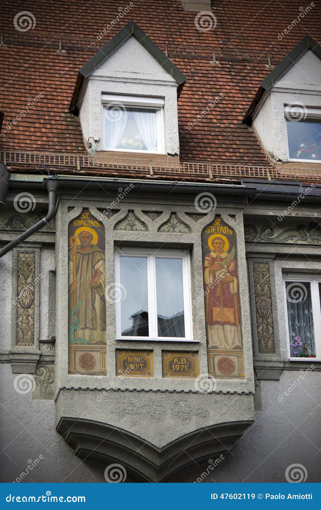 Facade stock image. Image of fussen, window, bavaria - 47602119