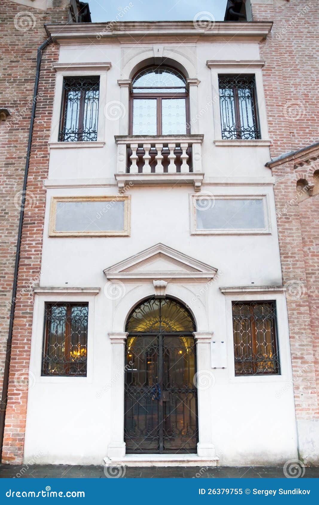 Facade of classical church stock image. Image of decorative - 26379755