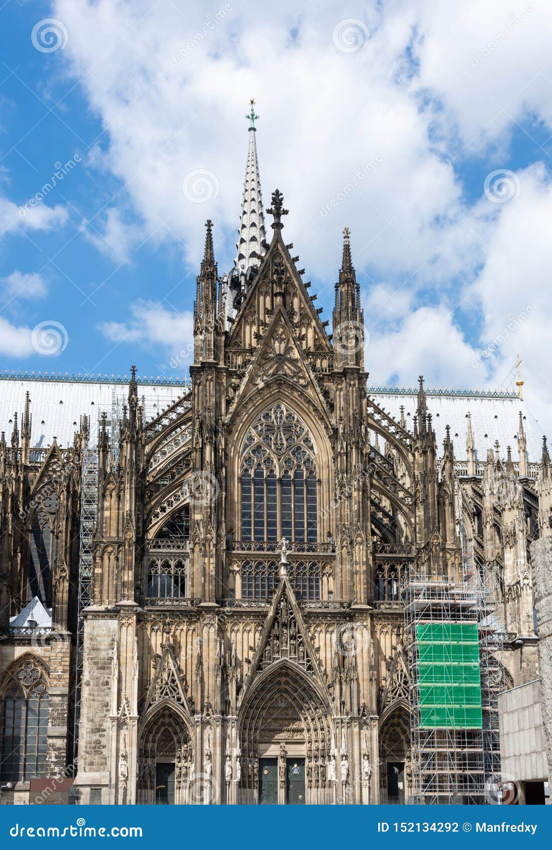 Facade of the Cologne Cathedral Stock Photo - Image of gothic ...