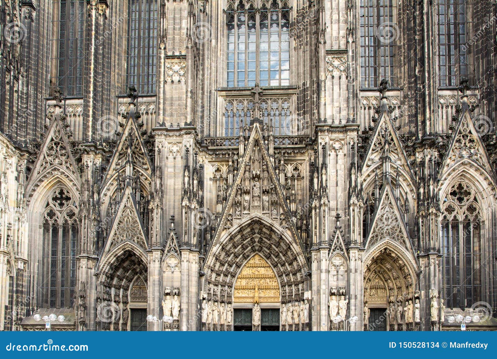 Facade of the Cologne Cathedral Stock Photo - Image of historic, world ...