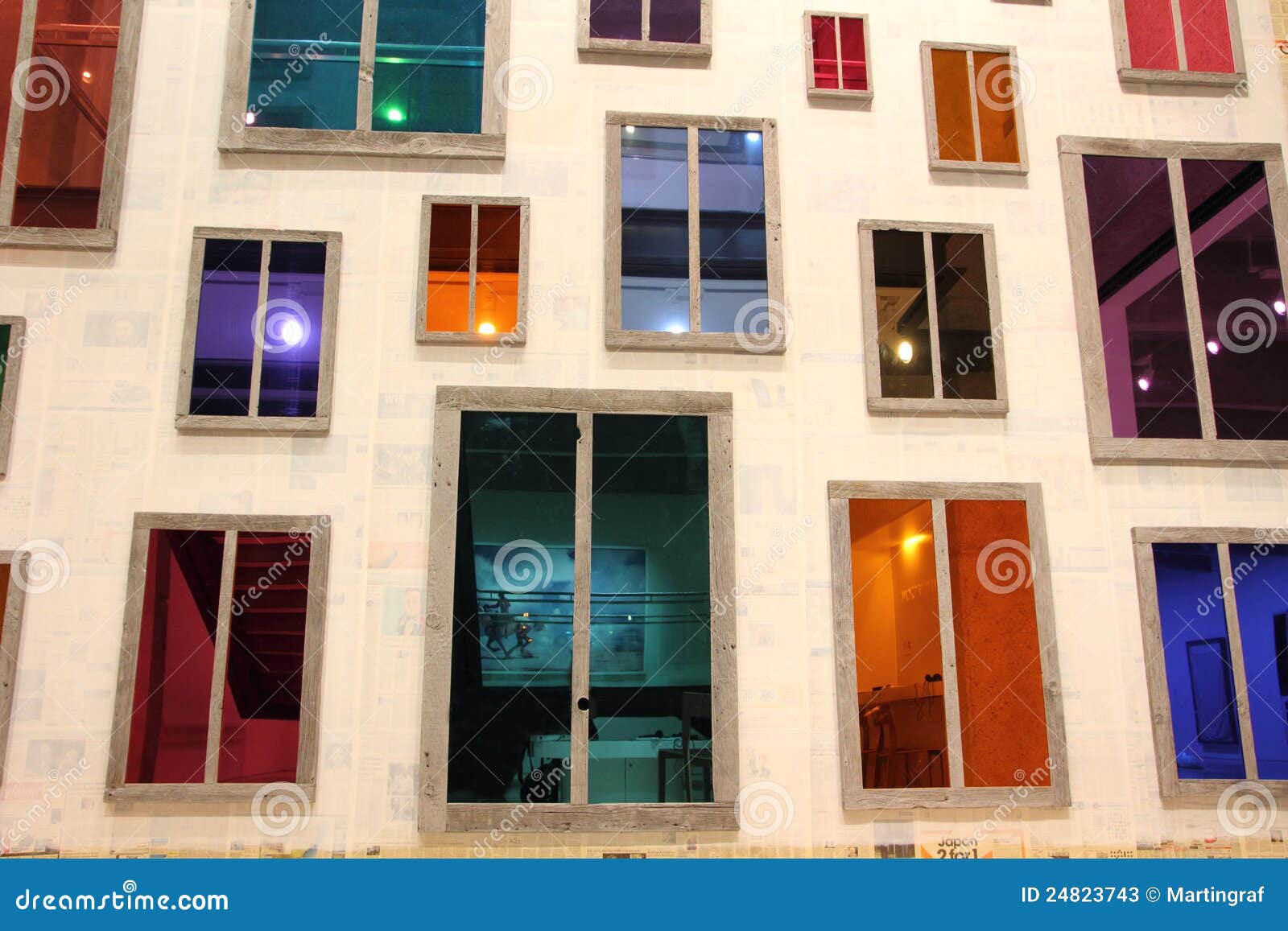 Colorful Window Frontage Artwork Editorial Stock Photo - Image of ...