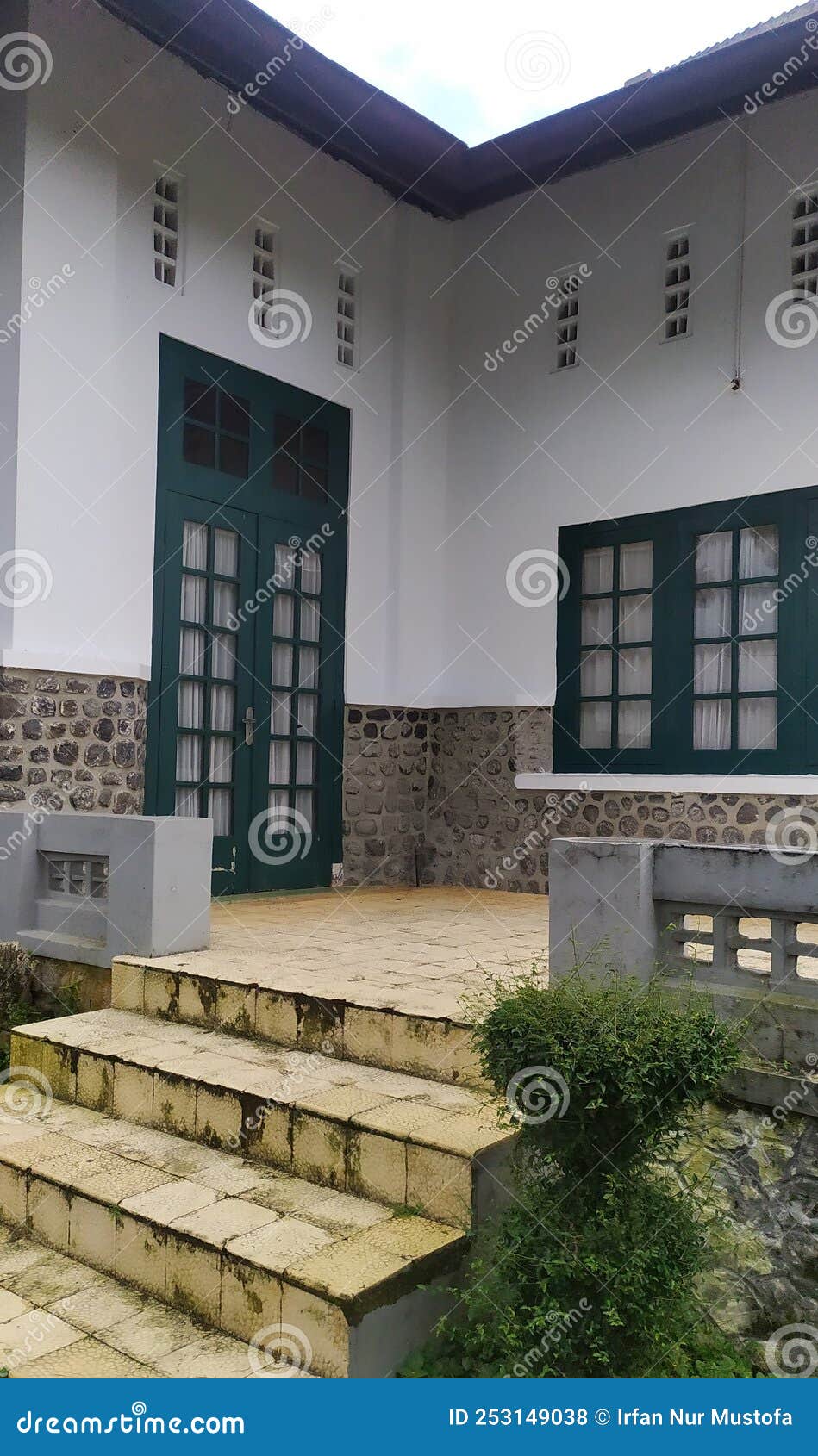 Facade Design or Front View of an Ancient Unique House Stock Photo ...