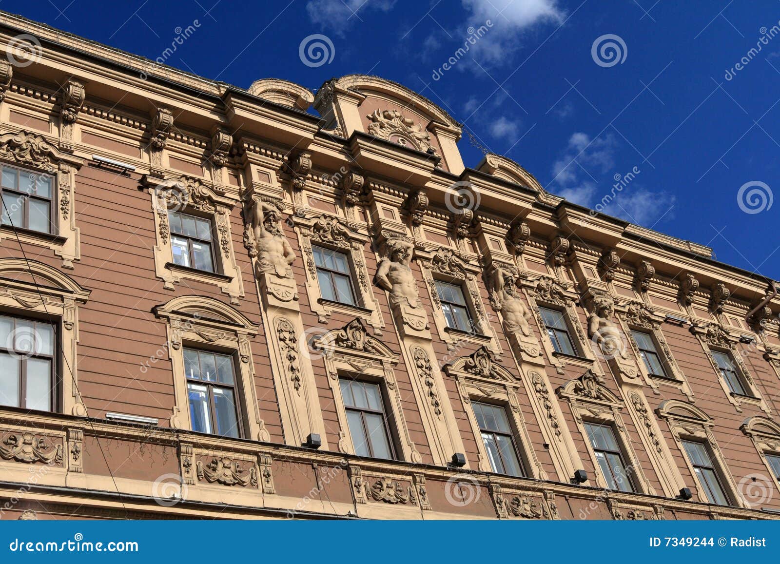 Facade of edifice stock photo. Image of house, building - 7349244
