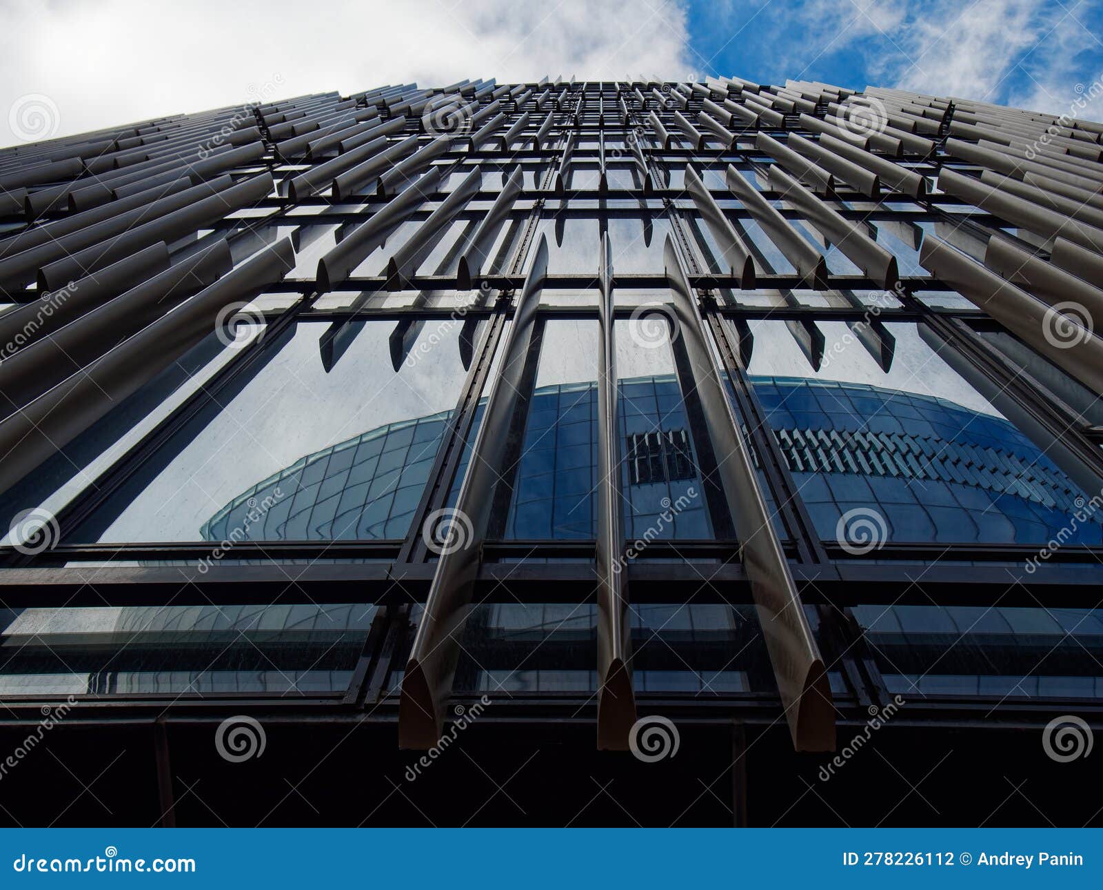 Facade Elements of Modern Buildings. Editorial Photography - Image of ...