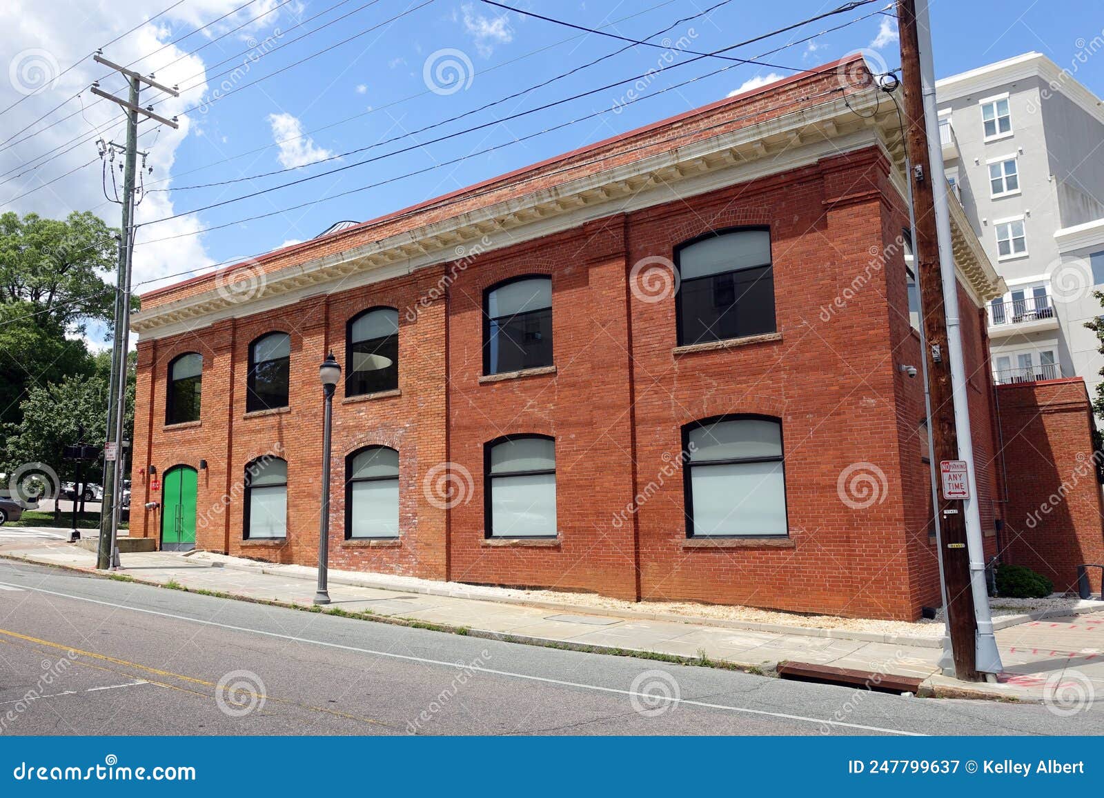 Facade of an Empty Brick Building Editorial Photography - Image of ...