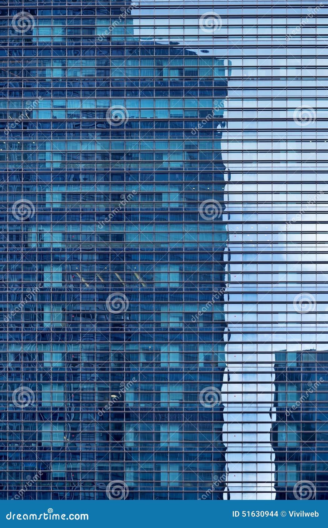 Facade of glass building stock photo. Image of office - 51630944
