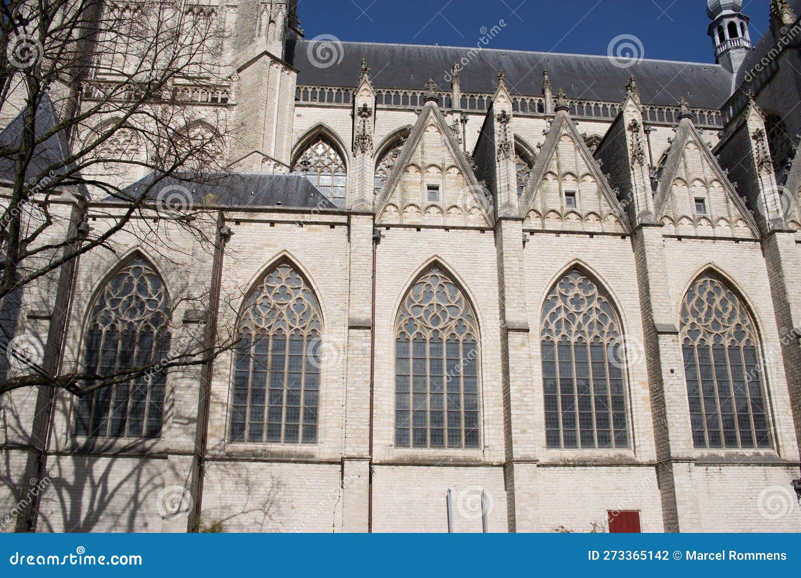Facade of the Grote Kerk in Breda, Netherlands Stock Photo - Image of ...