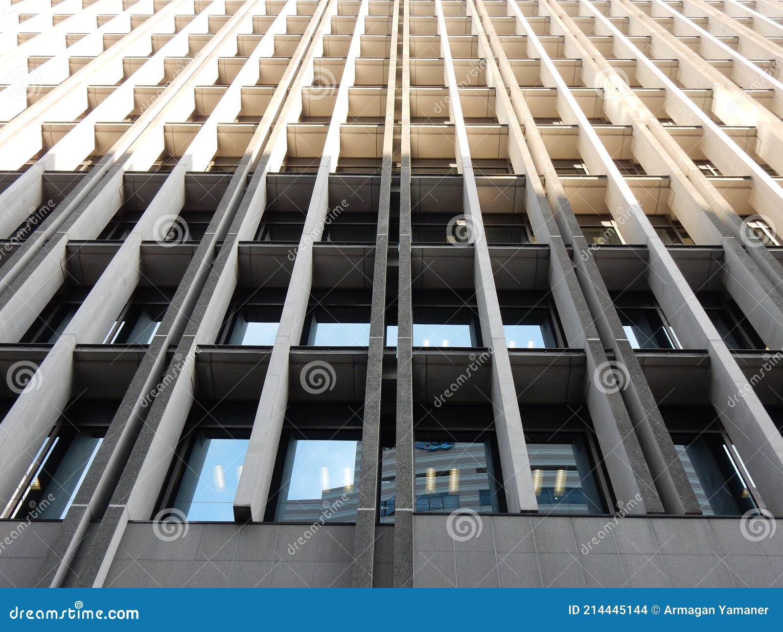 The Facade of a High Rise Building Stock Photo - Image of stadium ...