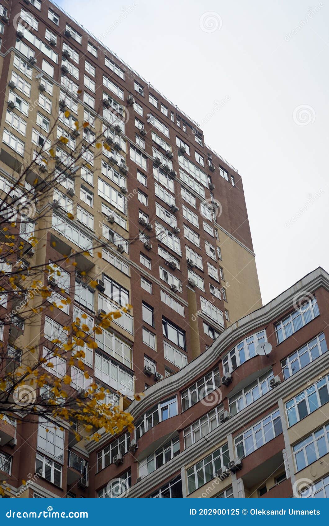 Facade of a High Rise Building Close Up Stock Image - Image of lodging ...