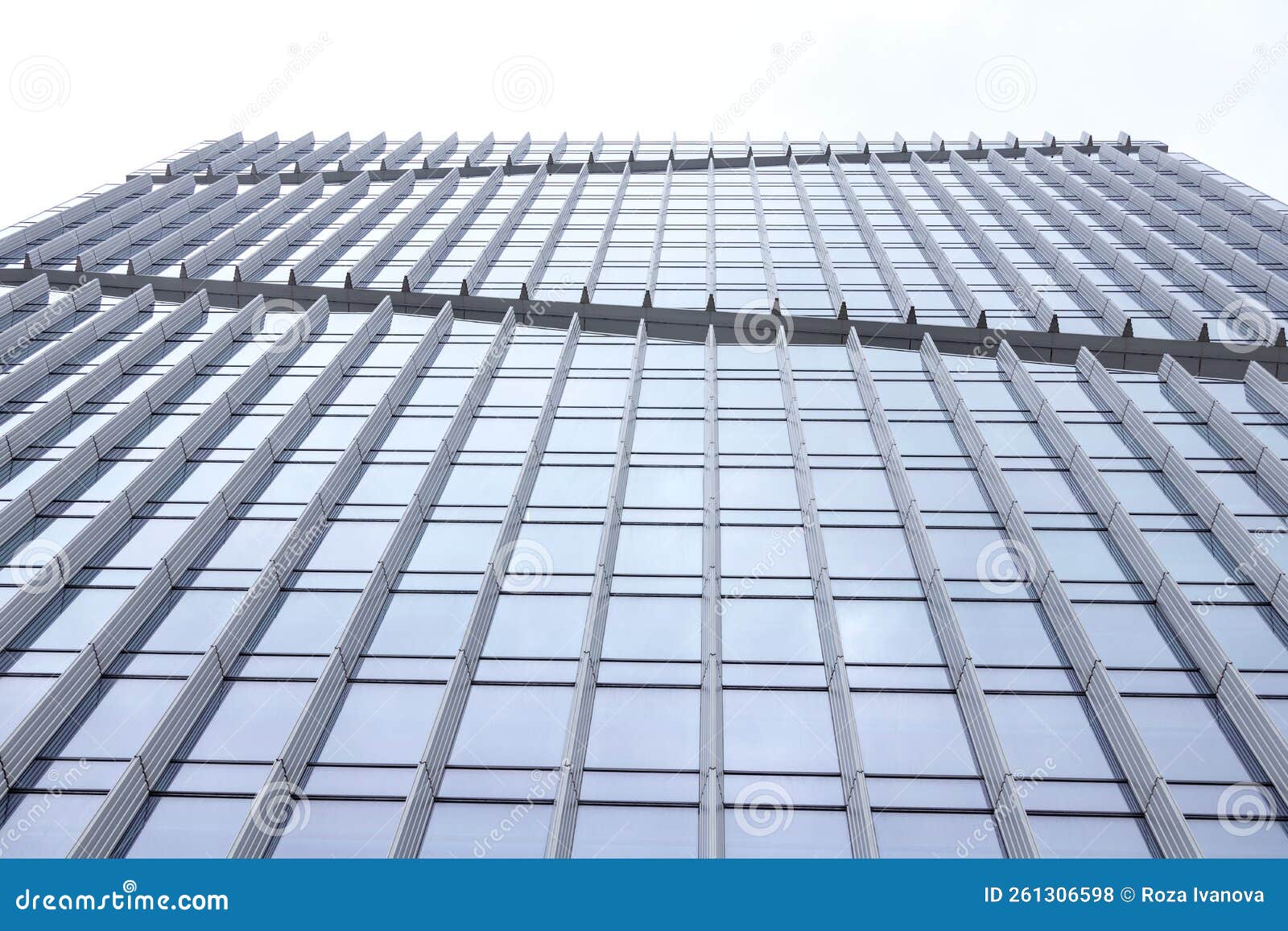 Facade of a High-rise Building with Metal Structures Stock Photo ...