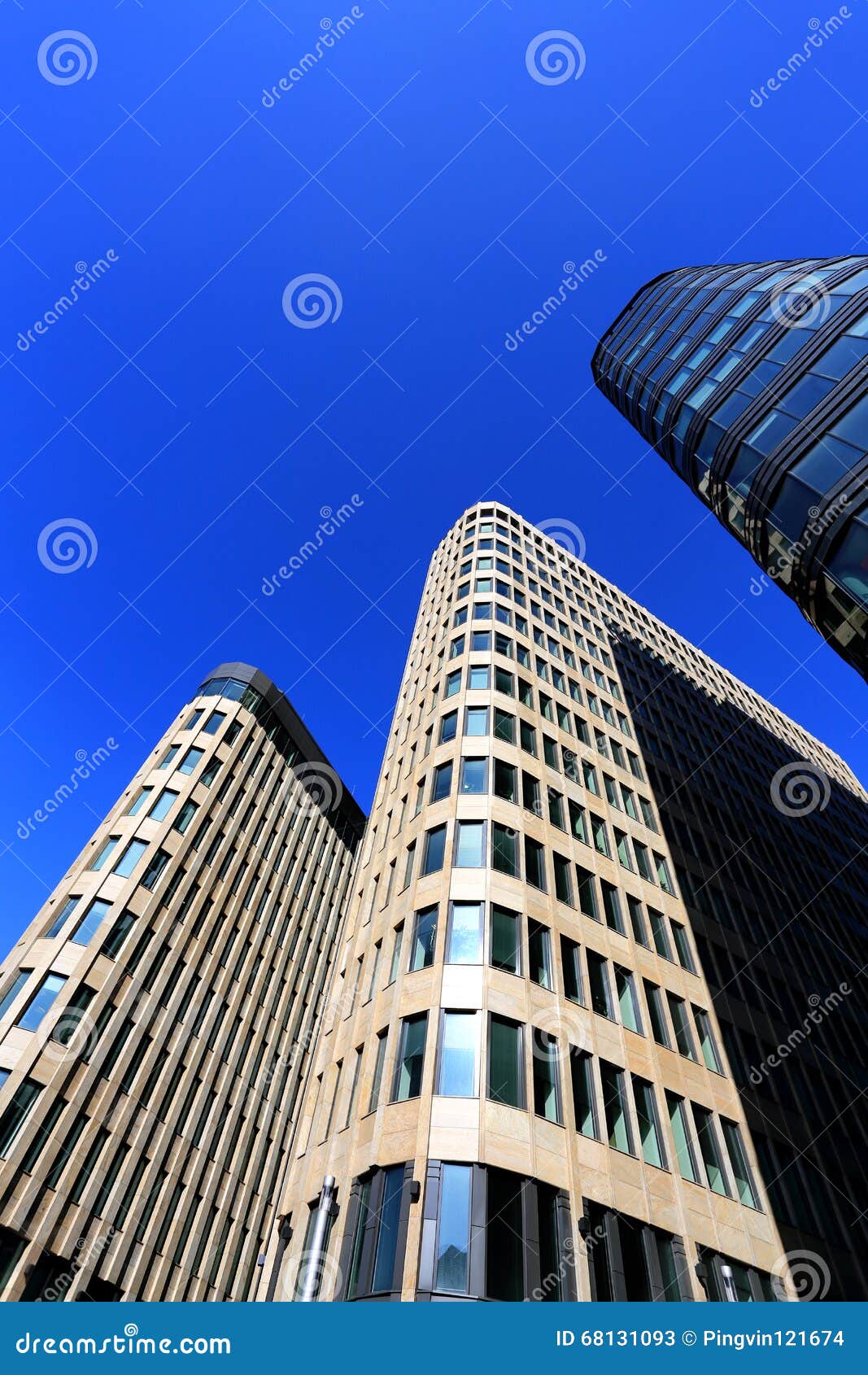 Facade of High-tech Style Buildings Stock Image - Image of estate ...
