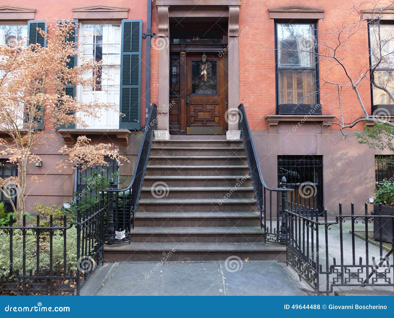 Facade of the House in Brooklyn Editorial Stock Photo - Image of travel ...