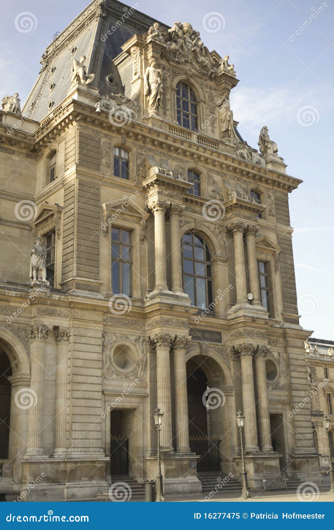 Facade of the Louvre in Paris Stock Image - Image of exterior, classic ...
