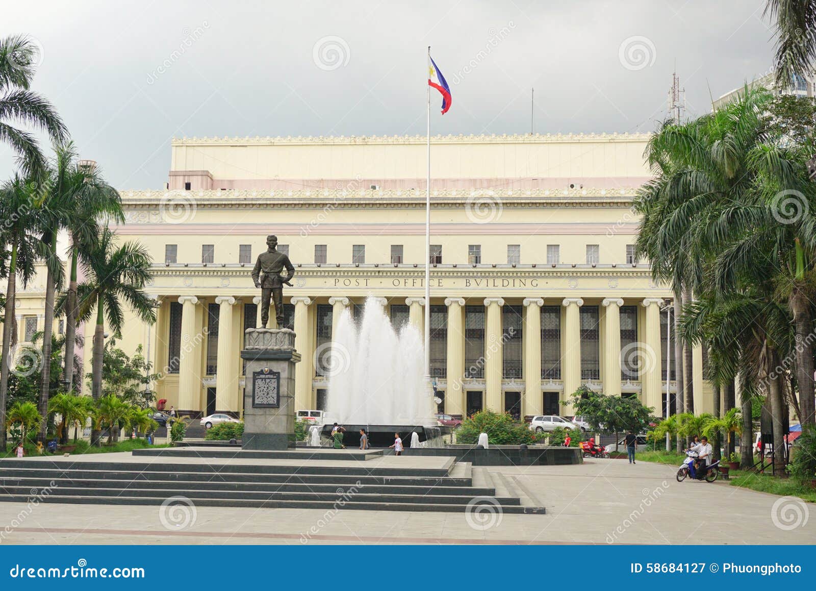 Facade of Manila Central Post Office Editorial Photography - Image of ...