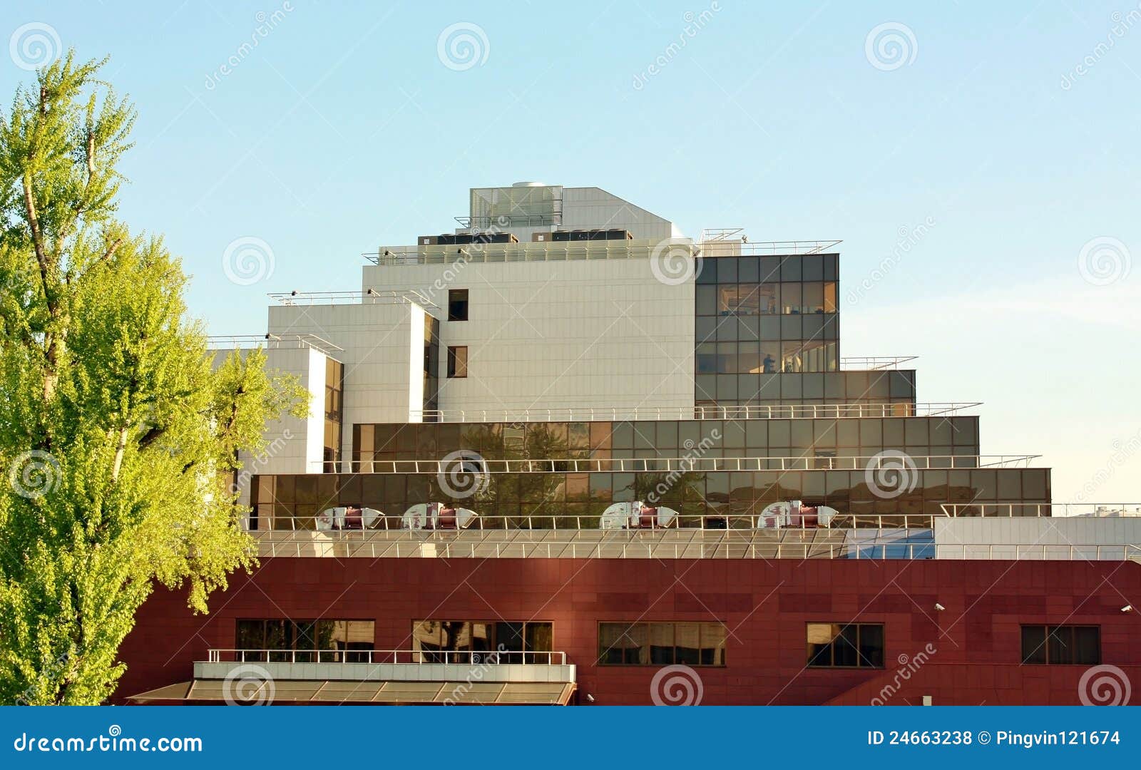 Facade of massive building stock photo. Image of perspective - 24663238