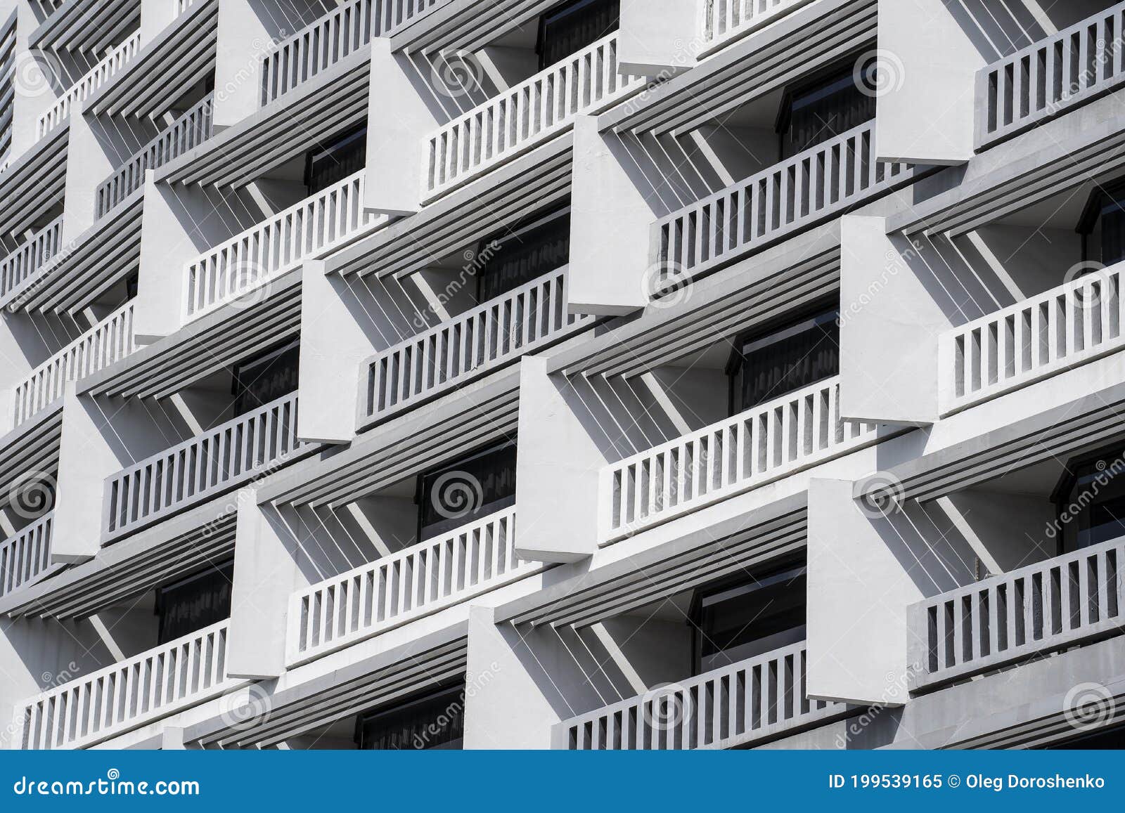 Facade Of A Modern Apartment Building. Lines Patterns Of Facade With ... Facade Of A Modern Apartment Building. Lines Patterns Of Facade With ...