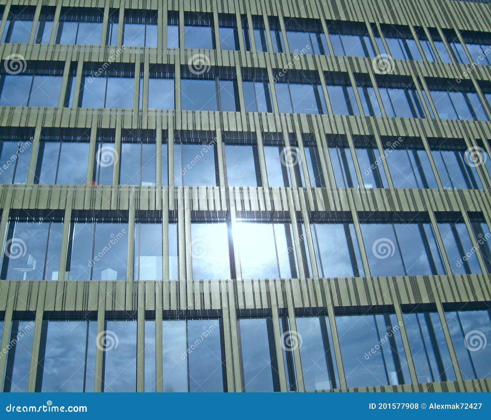 Facade of Modern Building. Modern Architecture. Building with Identical ...