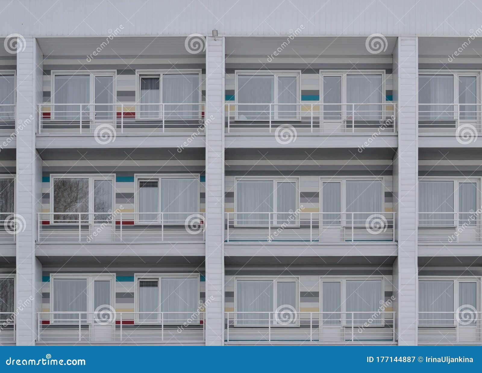 Facade of a Modern Building. Background, Texture. Stock Image - Image ...