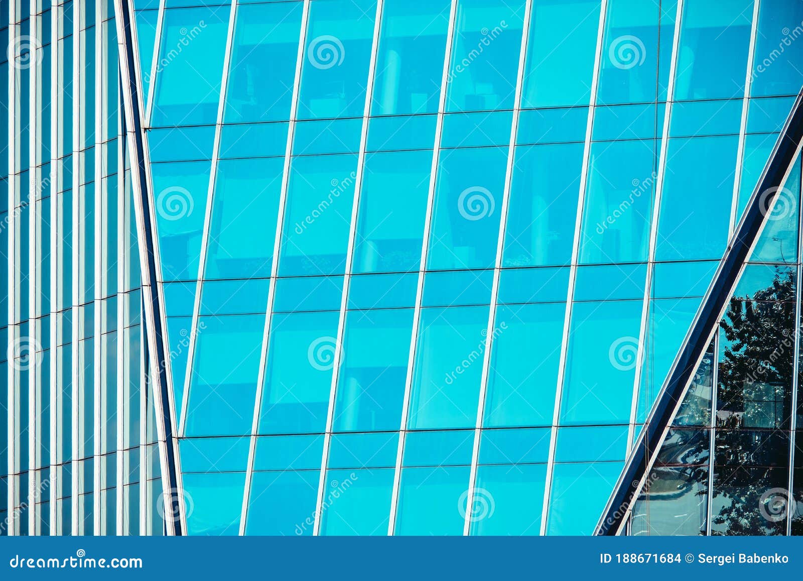 Facade of a Modern Building with Glass Windows Stock Photo - Image of ...