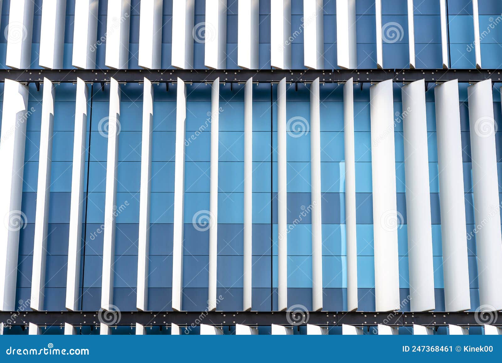 The Facade of a Modern Building with an Innovative Facade Made of ...