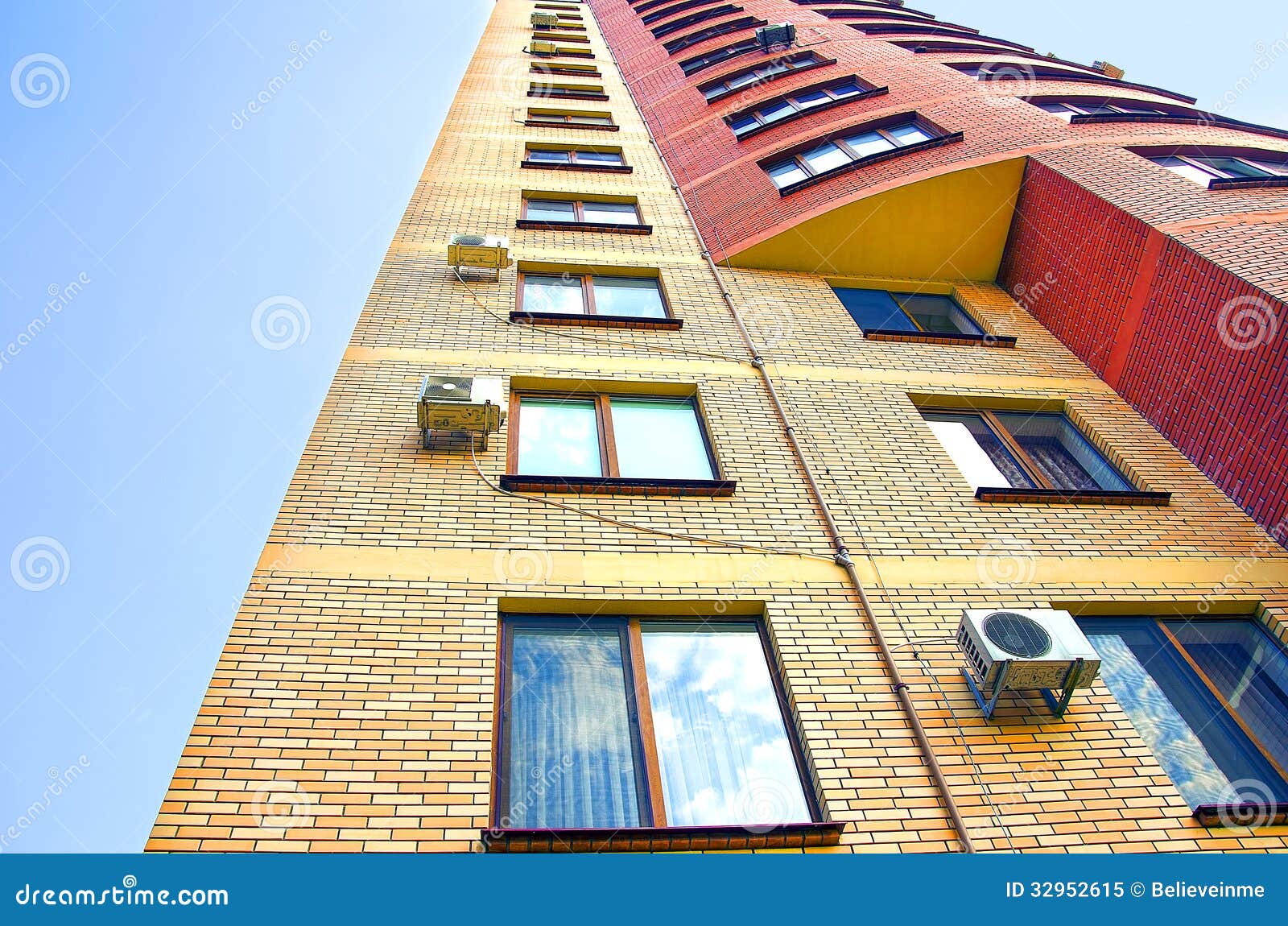 Facade of modern building stock image. Image of real - 32952615