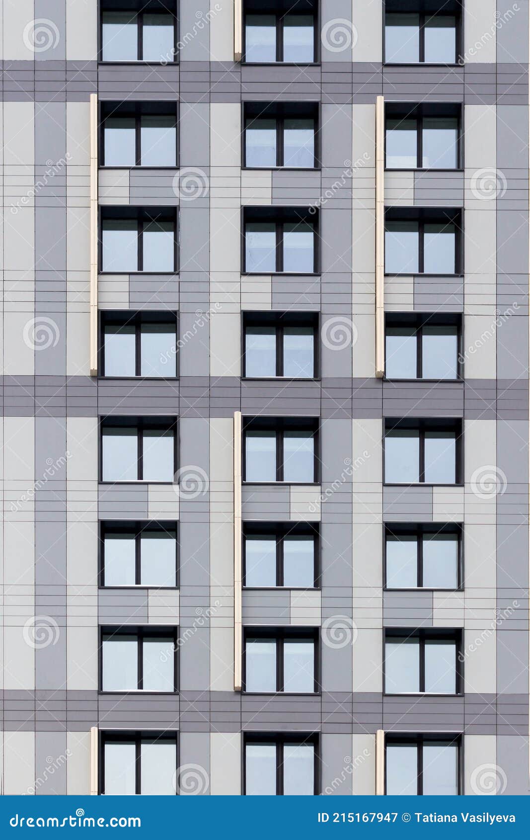 Facade of a Modern Building Stock Image - Image of office, modern ...
