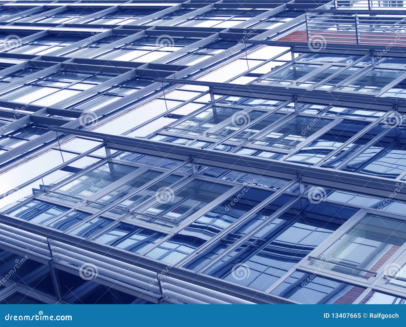 Facade of a Modern Bureau Building Stock Image - Image of business ...